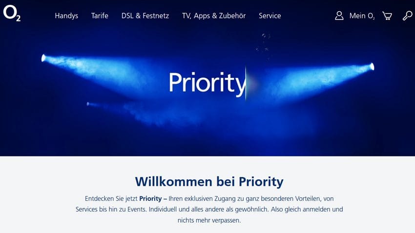 O2 erneuert Bonusprogram: aus "Mehr O2" wird PRIORITY