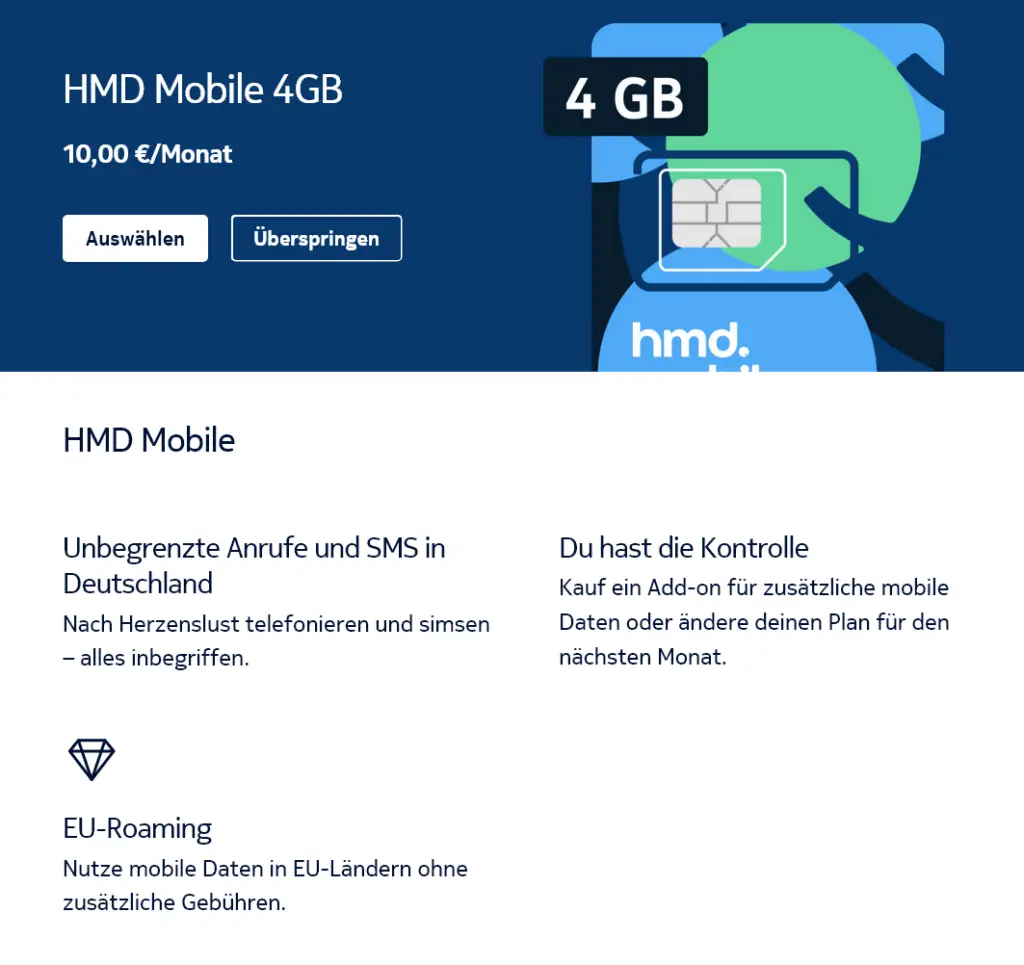 [EINGESTELLT] HMD Mobile Sim - die Handytarife von Nokia im Überblick