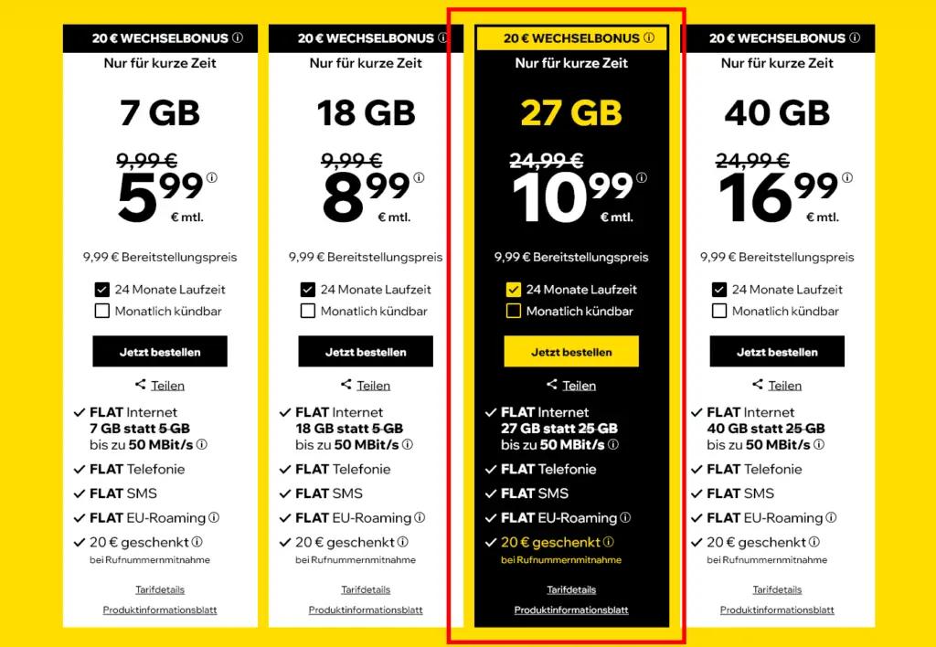 CyberSIM: Deals und Tarife unter neuer Marke